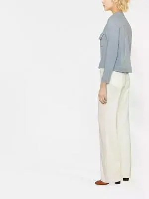 BARRIE Contrast-stitch Knitted Jacket