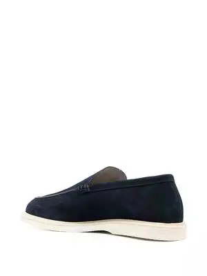 Hogan Almond Toe Suede Loafers