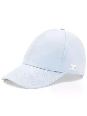COURREGES Logo Patch Cap - Blue