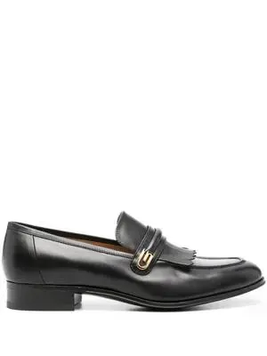Gucci Fringe-detail Leather Loafers