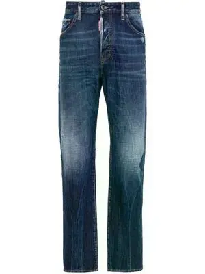 Dsquared2 642 Mid-rise Straight-leg Jeans - Blue