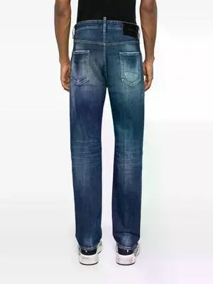 Dsquared2 642 Mid-rise Straight-leg Jeans - Blue
