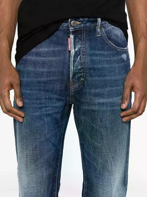Dsquared2 642 Mid-rise Straight-leg Jeans - Blue