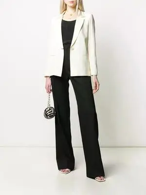 TWINSET V-neck Cropped Sleeve Blazer