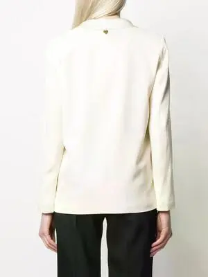 TWINSET V-neck Cropped Sleeve Blazer