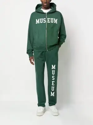 MUSEUM OF PEACE & QUIET Logo-print Cotton Pants