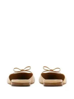 FERRAGAMO Mini Bow Mules - Neutrals