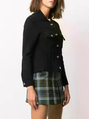 BARRIE Contrast-stitch Knitted Jacket