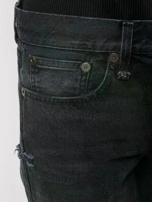R13 Cropped Slim Fit Jeans