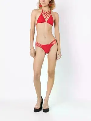 AMIR SLAMA Lattice-strap Bikini Set