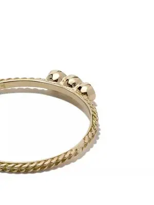 WOUTERS & HENDRIX 18kt Yellow Chain Link Diamond Ring - Gold