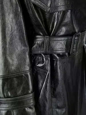 Sportmax Leather Trench Coat
