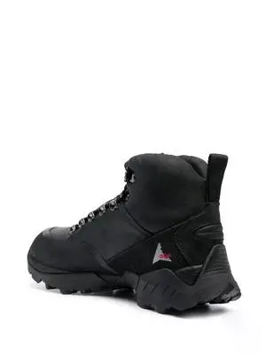ROA Lace-up Leather Boots - Black