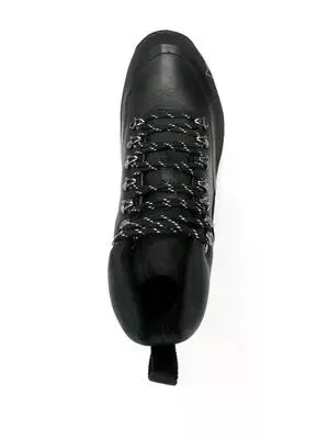 ROA Lace-up Leather Boots - Black
