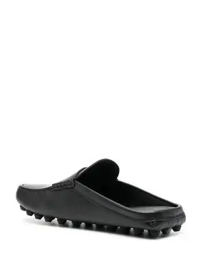TOD'S Gommino Bubble Leather Mules - Black