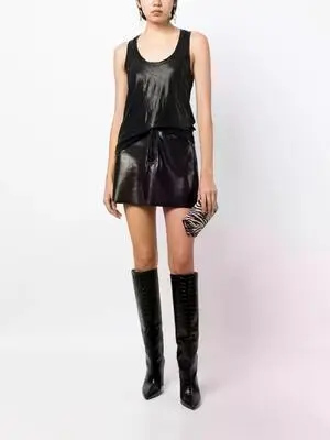 TOM FORD Laminated Tank Top - Black