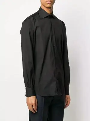 MAZZARELLI Fitted Buttoned Shirt - Black