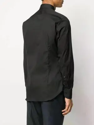 MAZZARELLI Fitted Buttoned Shirt - Black