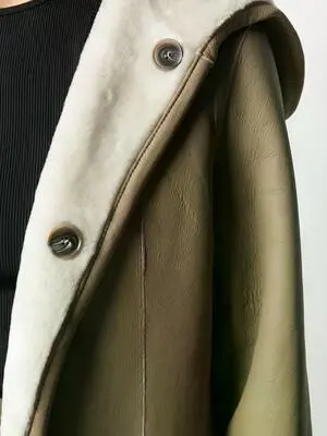 LISKA Reversible Hooded Leather Coat