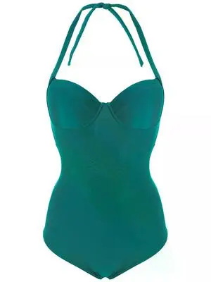 AMIR SLAMA Plain One-piece - Green