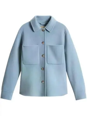 Woolrich Buttoned Wool Overshirt