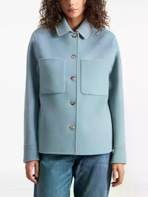 Woolrich Buttoned Wool Overshirt