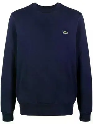 Lacoste Classic Logo-patch Sweatshirt - Blue
