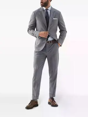 Brunello Cucinelli Tapered-leg Tailored Trousers - Grey