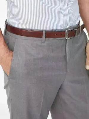 Brunello Cucinelli Tapered-leg Tailored Trousers - Grey