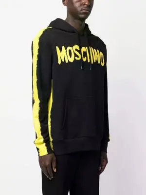 Moschino Logo Print Pullover Hoodie