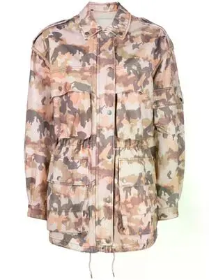 Isabel Marant Étoile Elize Camouflage-print Cotton Jacket - Neutrals