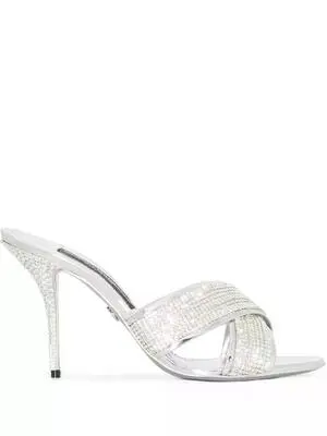 Dolce & Gabbana Crystal Embellished Stiletto Sandals