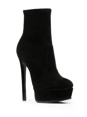 Casadei Flora 140mm Platform Ankle Boots