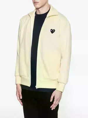 Play Comme Des Garcon Big Heart Zip-up Sweatshirt