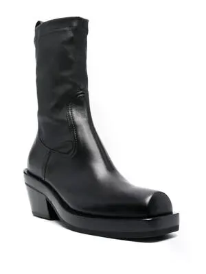 Agl Square-toe Calf-length Boots