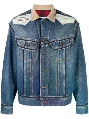 MAISON MARGIELA X Pendleton Distressed Denim Jacket