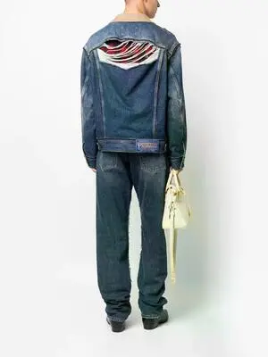 MAISON MARGIELA X Pendleton Distressed Denim Jacket