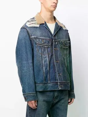 MAISON MARGIELA X Pendleton Distressed Denim Jacket