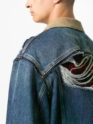 MAISON MARGIELA X Pendleton Distressed Denim Jacket