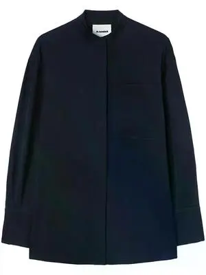 JIL SANDER Collarless Button-front Shirt