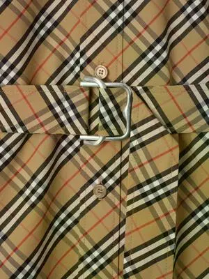 Burberry Checked Cotton Shirt Dress