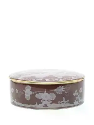 GINORI 1735 Porcelain Trinket Box - Brown