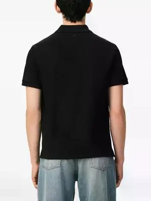 AMI Paris De Coeur Piqué Polo Shirt - Black