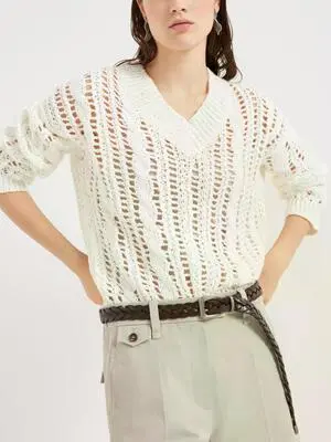 Brunello Cucinelli Braided Leather Belt - Brown