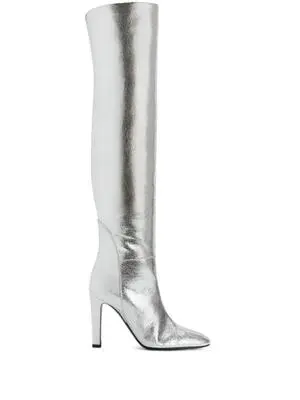 Giuseppe Zanotti Silver Tone Boots For Women