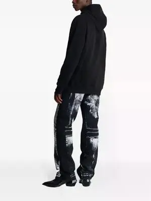 Balmain Flocked-logo Hoodie