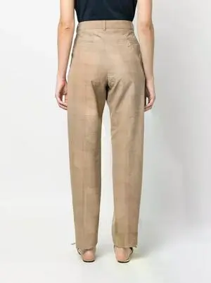 LEMAIRE Check-print High-waisted Trousers
