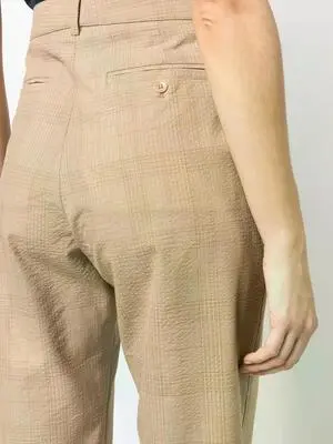 LEMAIRE Check-print High-waisted Trousers