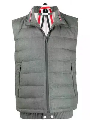 Thom Browne Super 120s Down-filled Ski Vest - Grey