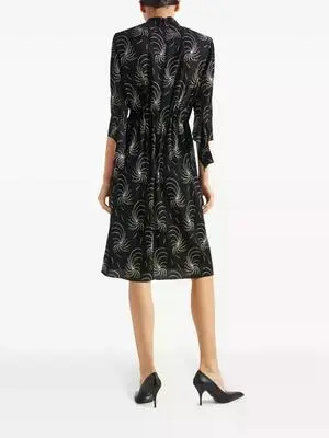 Prada Graphic-print Crepe Shirt Dress
